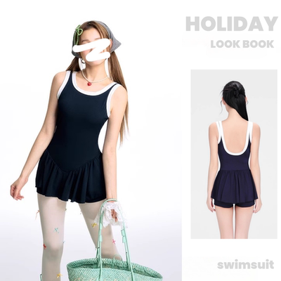 泳衣女款2025新款连体裙式性感