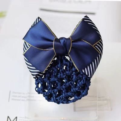 头花女职业盘发护士发网发饰