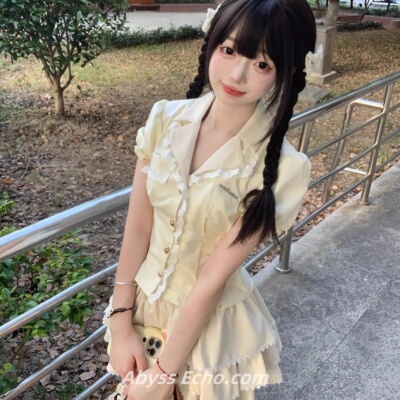 日式学院风春季显瘦两件套