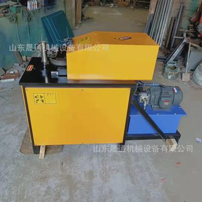 圆管起鼓机伺服自动多功能起筋机铝管压筋滚筋机声测管接头鼓起机