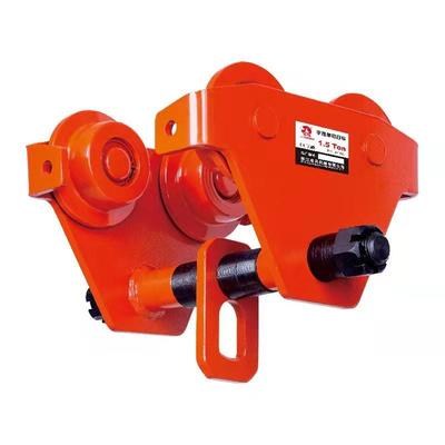 双鸟gct810手推轨道小车0.5t-10t*3米单轨小车起重葫芦工字钢小车