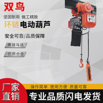 单速变双速频葫芦挂钩式链条葫芦浙江双鸟shh系列配跑车电动倒链