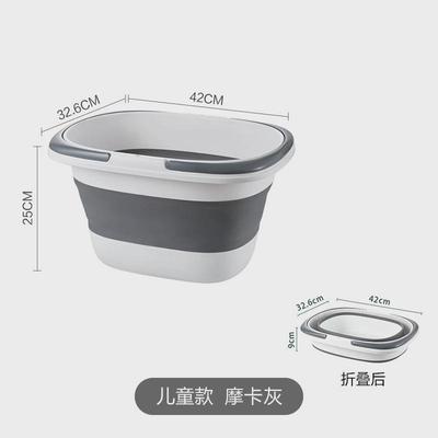 rp4t批发折叠水桶加厚塑料便携式长方形拖布桶缩手伸家用提桶大容