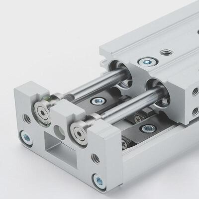 气动滑台气缸MXS/HLS12-20/30/100AST小型可调行程直线导轨限位