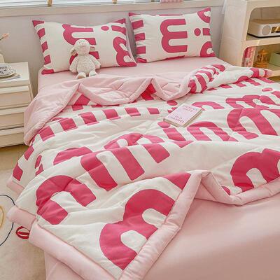 q683田园碎花a版b版水洗棉夏被空调被芯件套软糯机洗三四夏凉