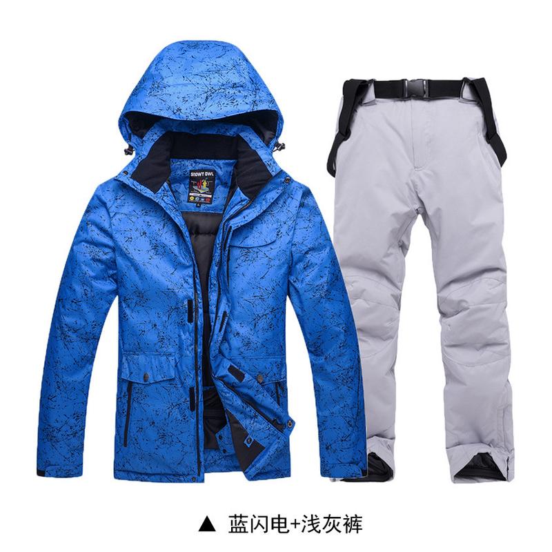 新款滑雪服套装男女情侣款保暖衣裤滑雪加厚