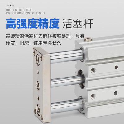 jnc杰恩西微型带导杆气缸mgpm磁性径32/40*2025薄型三轴气缸加缸
