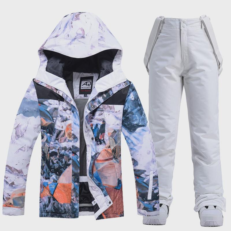 滑雪服套装男女冬季户外滑雪防泼水保暖加厚单板双板防风衣裤新款