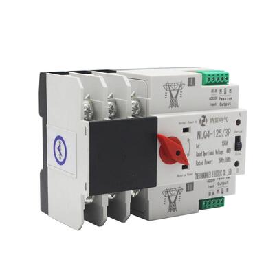 市电双电源自动切换不nlq4-125/3p100a80a63a转换开关断电英文