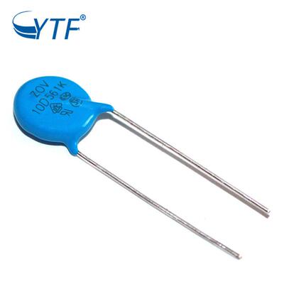 热销高频1000v10d561k10d-561k中功率压敏电阻直插10mm压敏电阻器