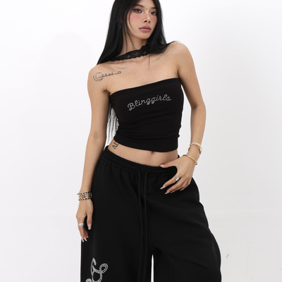 BLINGGIRLS可拆卸胸垫抹胸上衣