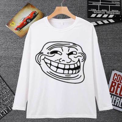 tROLLFACE巨魔脸表情包长袖T恤