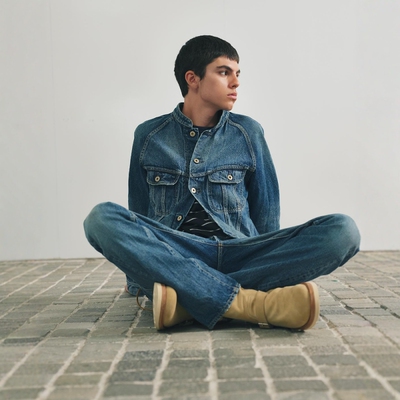 nonnative水洗立领两袋牛仔夹克