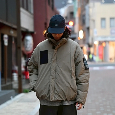N.HOOLYWOOD军事线机能棉服夹克