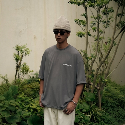 COOTIE速干印花LOGO宽松短袖T恤