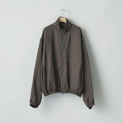 ssstein真丝亚麻混纺拉链夹克
