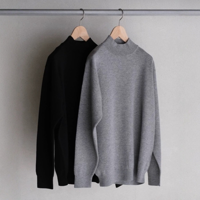 BATONER克什米尔羊绒高领针织衫