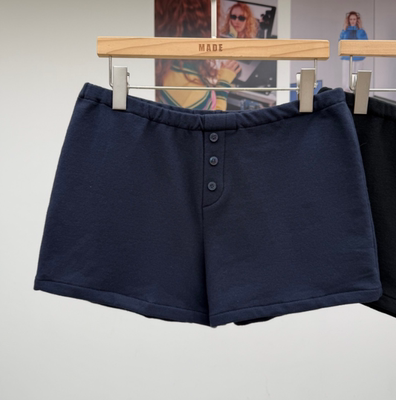 韩国正品代购春季新款设计感松紧腰纽扣休闲短裤女辣妹穿搭短裤