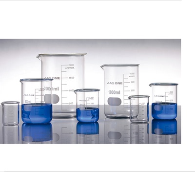 AS ONE亚速旺实验用仪器烧杯BEAKER GLASS量杯C2-5091-22量瓶刻度