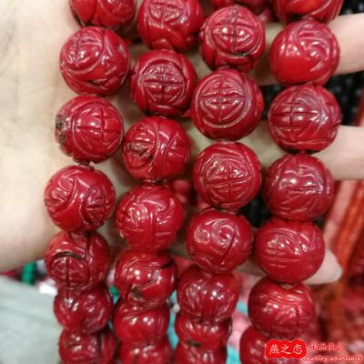 diy配饰仿古雕刻手串散珠