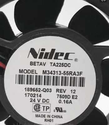 Nidec 6025 M34313-55RA3F DC24V 0.16A 变频器散热风扇