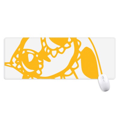 卡通可爱歪头鸟保护动物超大号游戏办公防滑锁边鼠标垫80x30cm