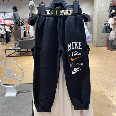 专柜正品耐克男女运动加绒长裤