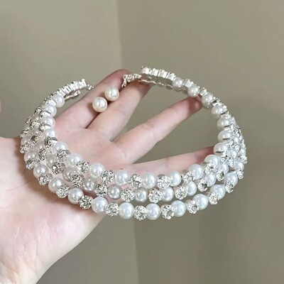 Vintage|Snow-coloured pearls项链套装小众轻奢高级感气质锁骨链