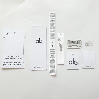 Alo吊牌领标主标洗水标