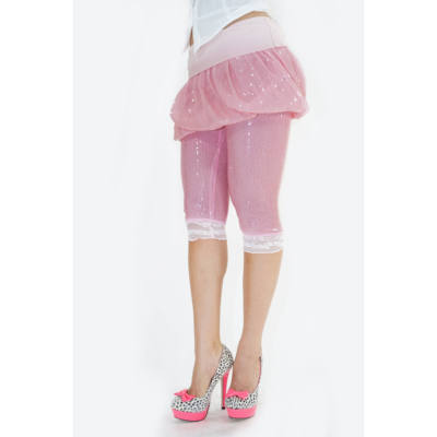 Kiss Order-2025ss 百搭2010s翻折弹力腰头亮片闪花苞蓬蓬裙