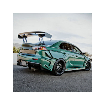 汽车改装三厢车通用碳纤维GT款赛车双层尾翼大尾翼Voltex款定风翼