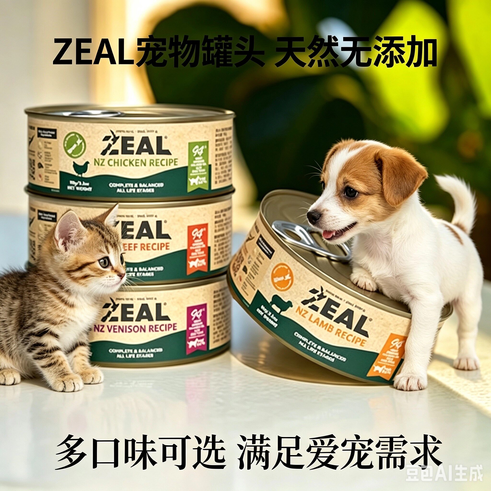 ZEAL宠物食品及用品宠物零食罐头新西兰进口成犬狗粮湿粮狗罐头