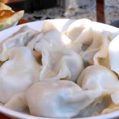 北京金谷园饺子馆北邮总店 鲅鱼素馅鸡蛋水饺 面食熟保质期5天