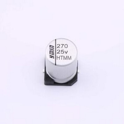VHTD1051E271MVCG 固液混合铝电解电容器 25V 270uF ±20% SMD,D8