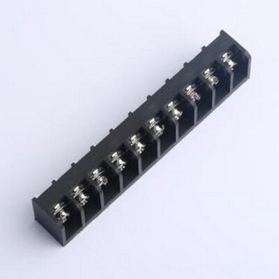 MXHB9500-9.5-10P-BK01-Cu-S-A 栅栏式接线端子 9.5mm 1x10P 直针