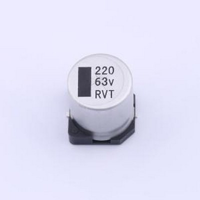 RVT1J221M1213 贴片型铝电解电容 220uF ±20% 63V SMD,D12.5xL13