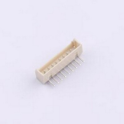 WF-1B125A9P 线对板针座 间距1.25mm 弯插 1x9P 弯插,P=1.25mm