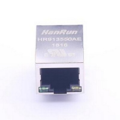 HR913550AE 以太网连接器(RJ45 RJ11) 带LED 插件