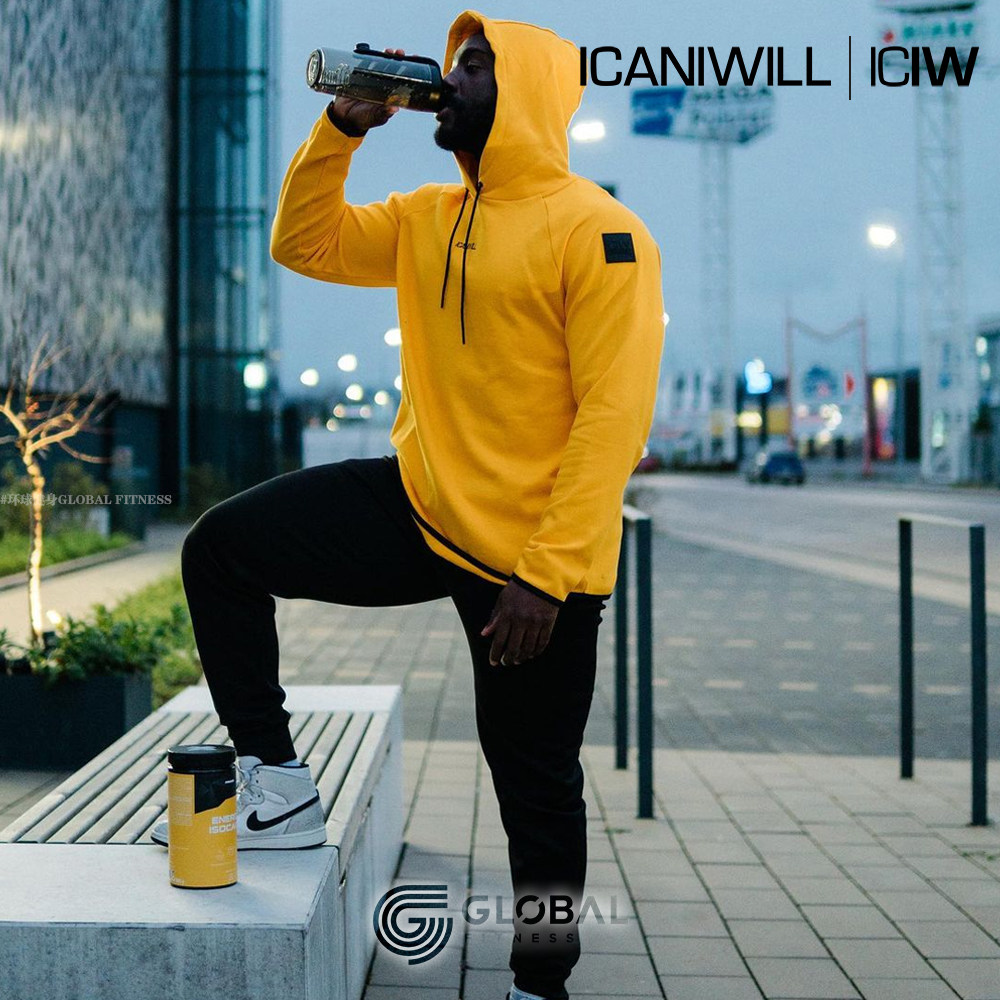 ICIW Training Hoodie肯威极简风运动休闲连帽衫卫衣纯棉男女通用_虎窝淘