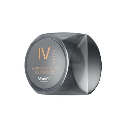 博柔劲塑质感哑光发泥 75g男士发型师专用头发持久定型男士造型