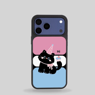ins风可爱小猫黑边玻璃磁