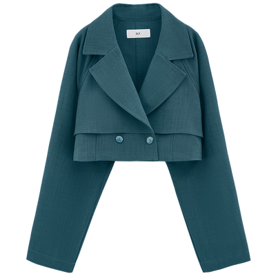 SLY设计感通勤风插肩袖西装外套