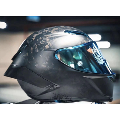 AGV PISTA GP RR日月罗拉冰蓝哑黑汰渍平等黄色海洋蝴蝶结头盔