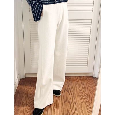 悠扬秋冬加厚强缩绒小直筒裤