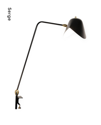 法国 Serge Mouille Two swivels Agrafée 桌灯 台灯 双转动