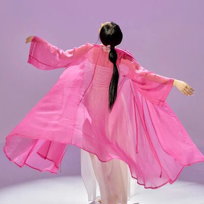 【正版声明】舞月同款古典舞服中国风舞蹈练功服720度渐变大摆裙