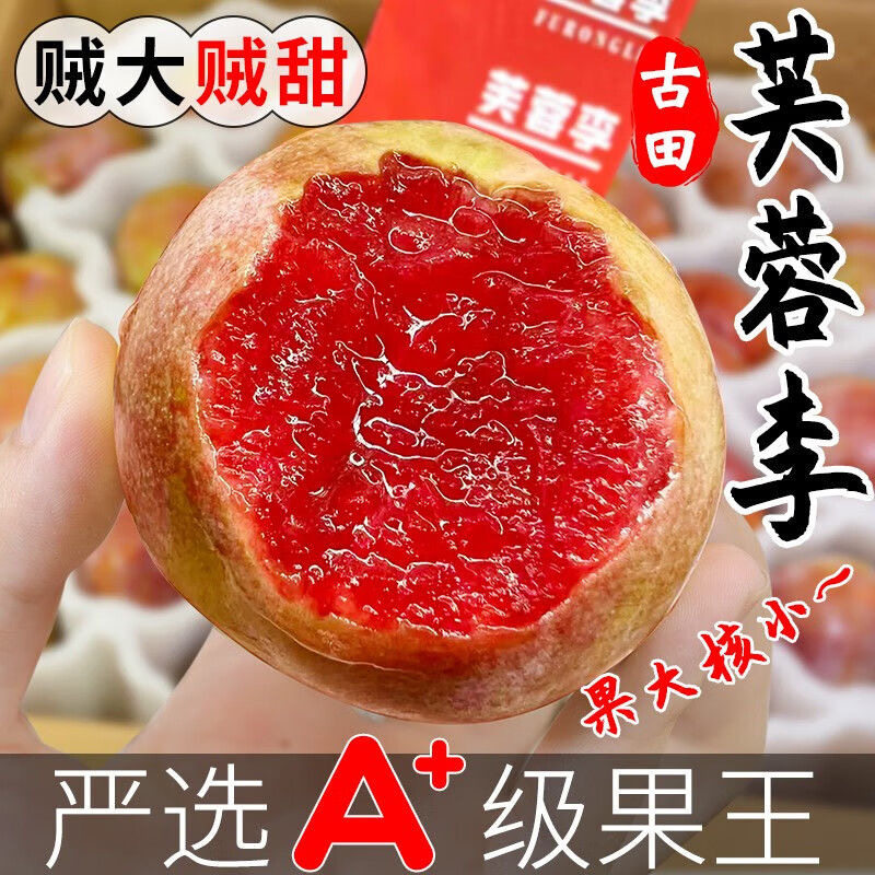 福建芙蓉李新鲜红心李子水果当季孕妇整箱三月三华李脆甜整箱LL