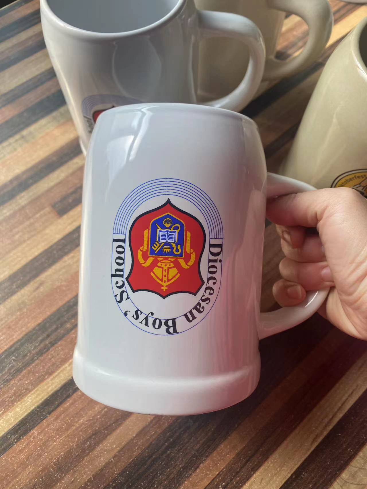 亚理工学院马克杯陶瓷杯啤酒杯纪念品水杯礼品杯子广告礼品600ml
