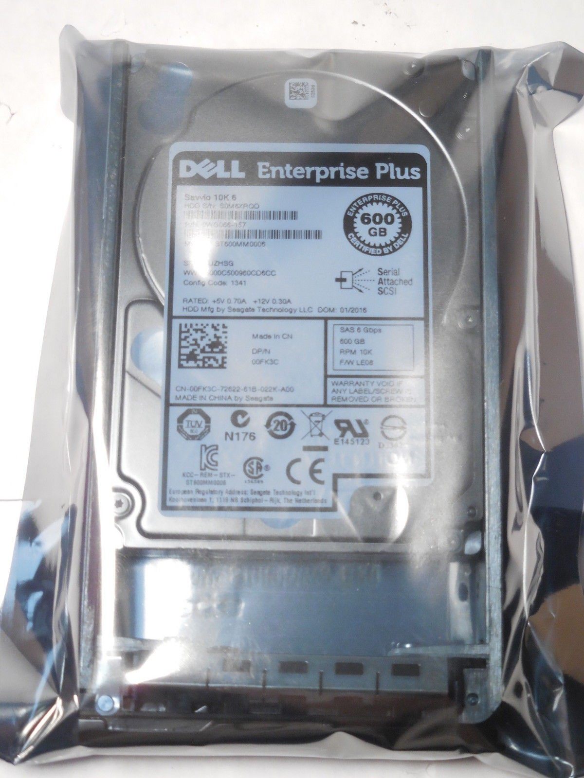 DELL EqualLogic PS EQ 2.5寸 600G ST600MM0006 00FK3C 硬盘