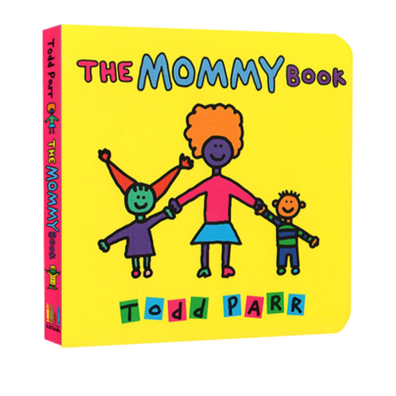 英文原版 The Mommy Book纸板书宝宝情商培养淘弟有个大世界 Todd Parr儿童家庭成长亲子教育绘本_虎窝淘